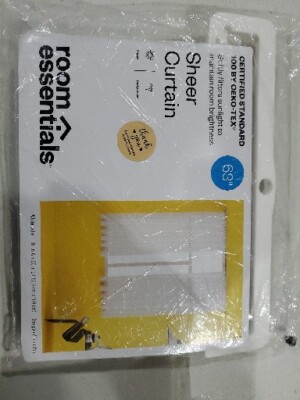 Shear curtains room essentials 63" | eBay
