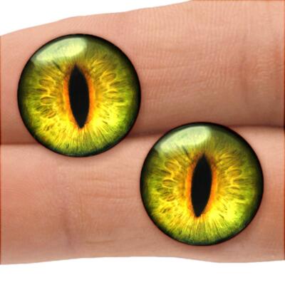 18mm Glass Cat Eyes Realistic Taxidermy Craft Eyeballs | eBay