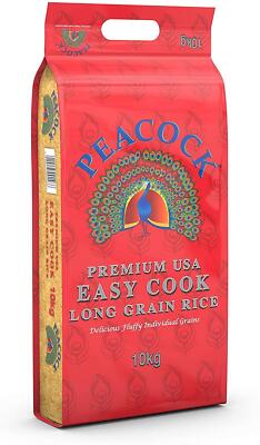 Peacock Easy Cook Long Grain Rice 10kg 5010225001466 | eBay UK