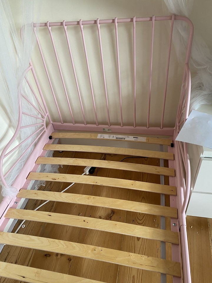 Ikea Minnen Pink Extendable bed | eBay UK