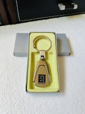PEUGEOT Stainless Steel keyring Vehicle Logo Metal Keychain With Silver ...