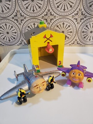 Vintage JAY JAY THE JET PLANE Big Jake & TRACY & SMALL Wooden HANGER ...