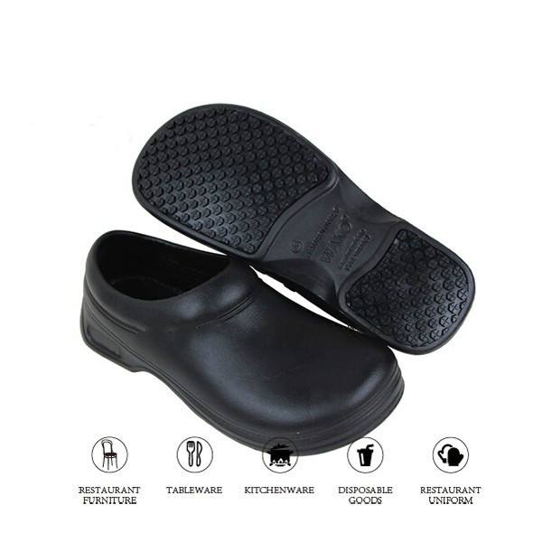 Men's Work Clogs Non-slip Shoes Slip Oil Resistant Mules Slippers ...