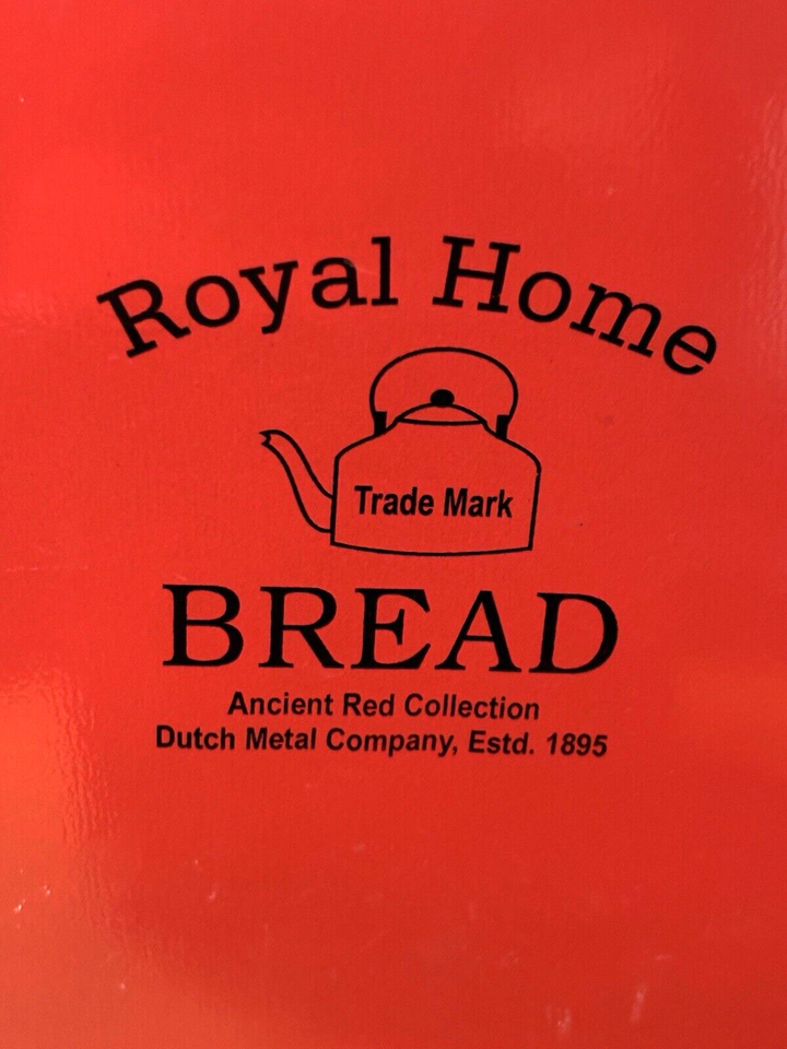 Royal Home Ancient Red Collection Bread And Cracker Tins Dutch Metal ...