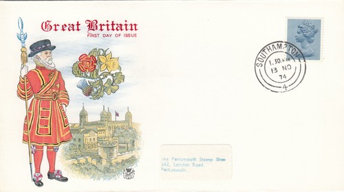 4.5p Definitive GB Stuart FDC Southampton CDS 1974 CLEARANCE (103891 ...