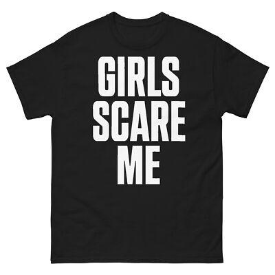 Men's "girls scare me" t shirt affliction grunge y2k tapout emo punk ...