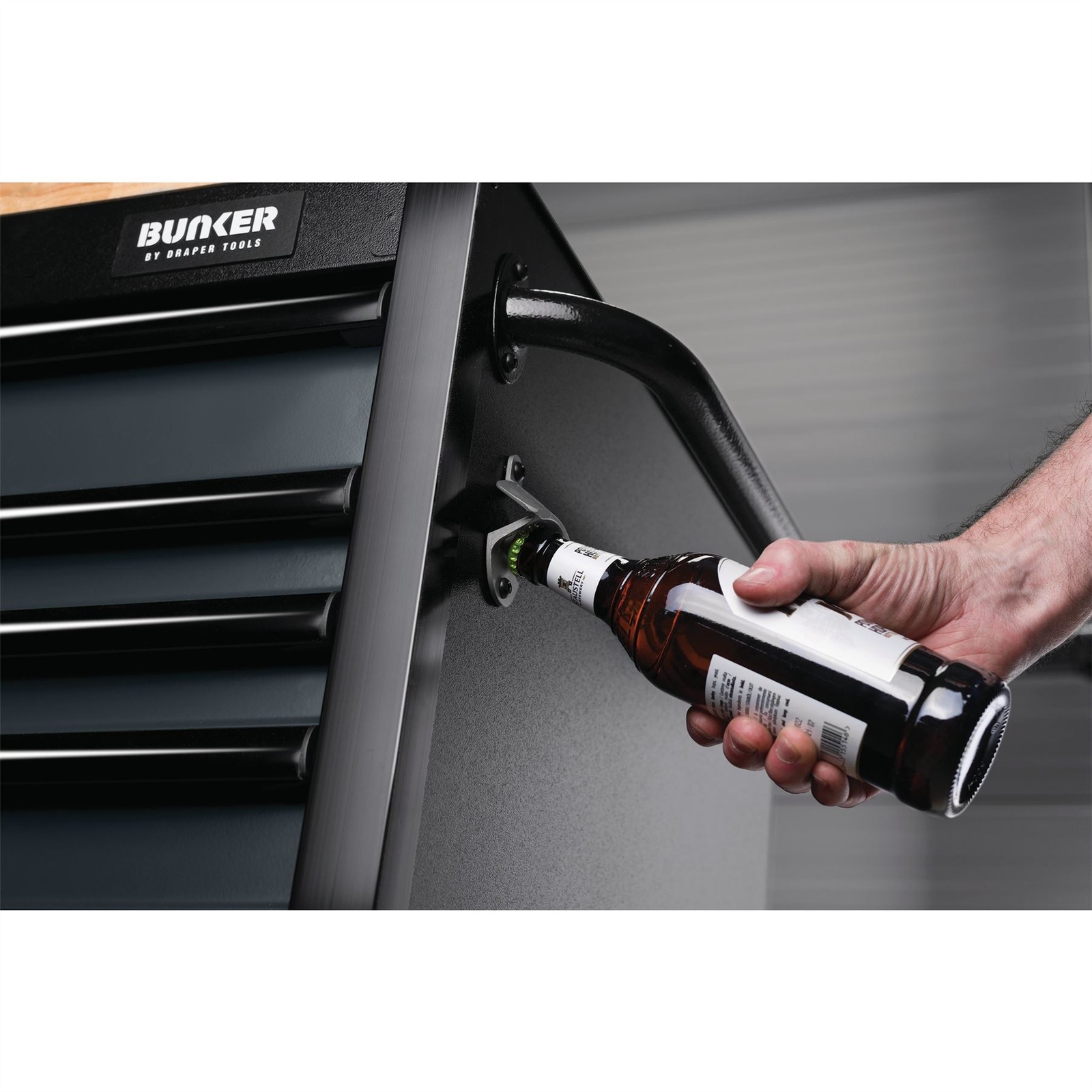 Draper BUNKER Workbench Roller Tool Cabinet, 15 Drawer, 61", Grey 08238 ...