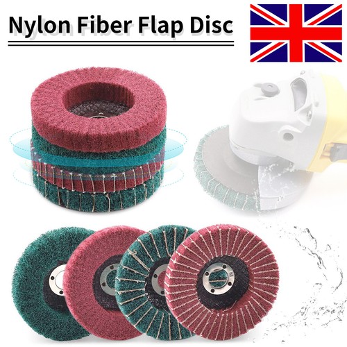 4 Inch Nylon Fiber Buffing Wheel Disc Abrasive Grinding Disc For Angle ...