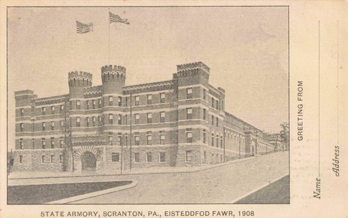Eisteddfod Fawr State Armory Scranton Pennsylvania PA 1908 Postcard | eBay