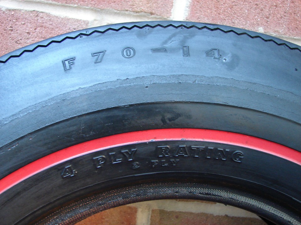DATED 5-67 GOODYEAR F70-14 REDLINE TIRE GTO FIREBIRD CHEVELLE CAMARO ...