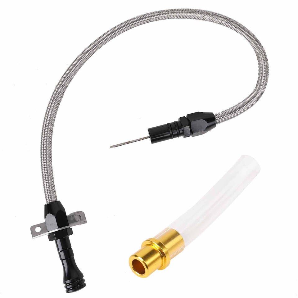For 4l80e Chevy GM Flexible Transmission Dipstick Firewall Mount ...