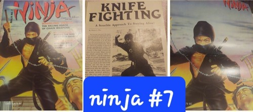 Ninja Magazine #7 whirling Death Ninja Methods Poster Master STEPHEN k ...