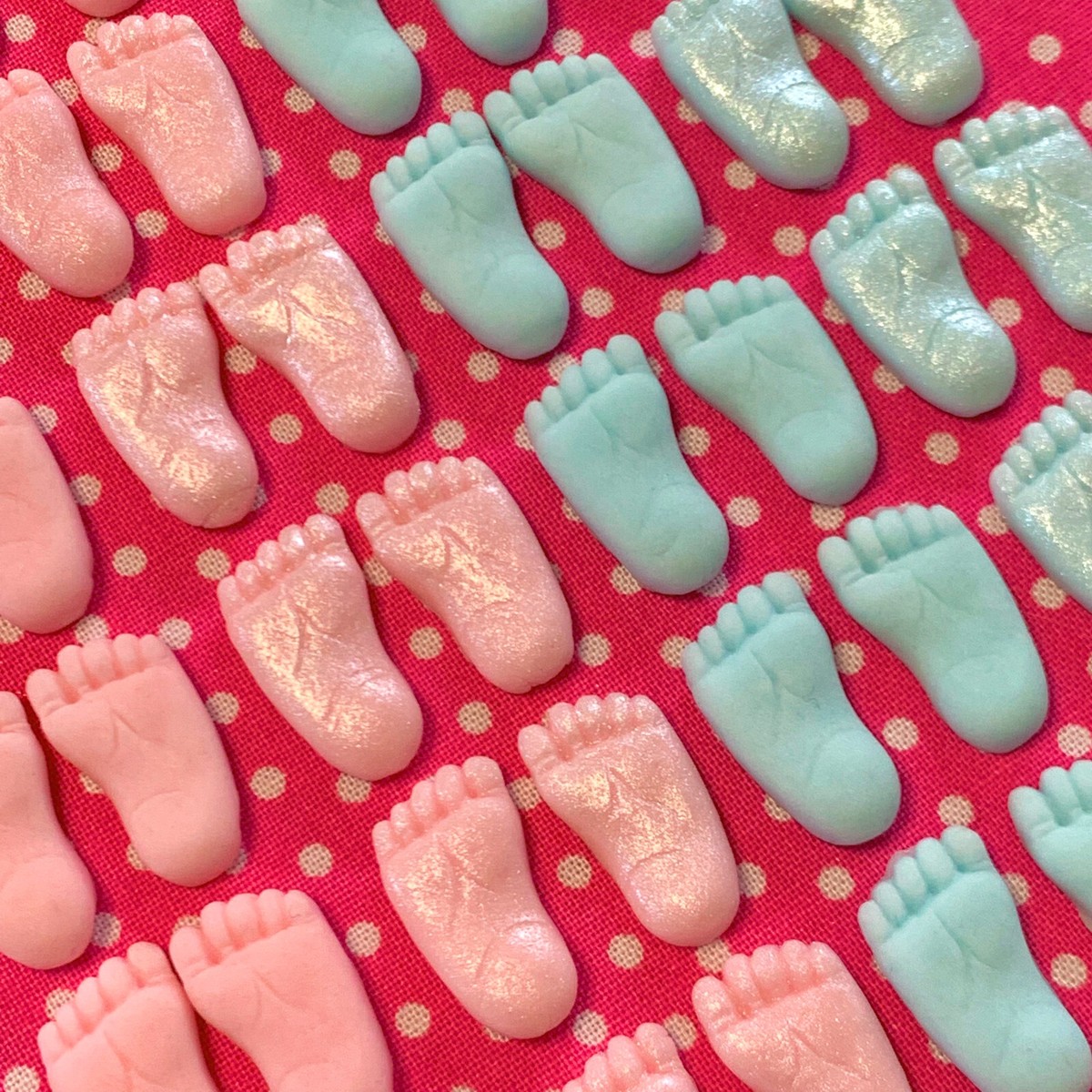 Baby Feet Icing Decorations
