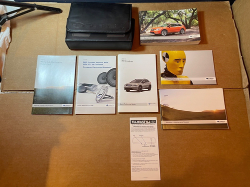2014 subaru xv crosstrek owners manual guide BOOK SET WITH CASE OEM | eBay