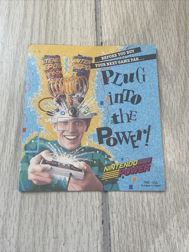 Plug Into the Power PMG-USA Insert Poster NES Nintendo Insert Only | eBay