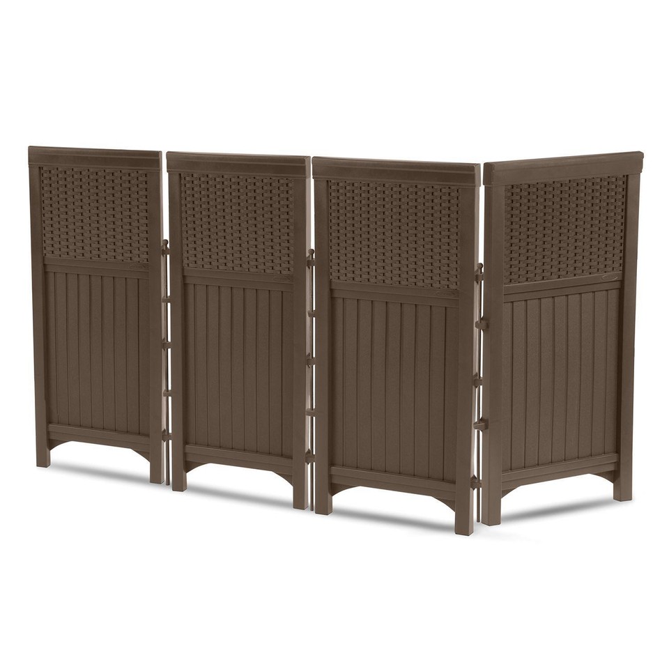 BROWN - Suncast 4-piece 2' X 3.5' Outdoor Screen Enclosure Set |5515 ...