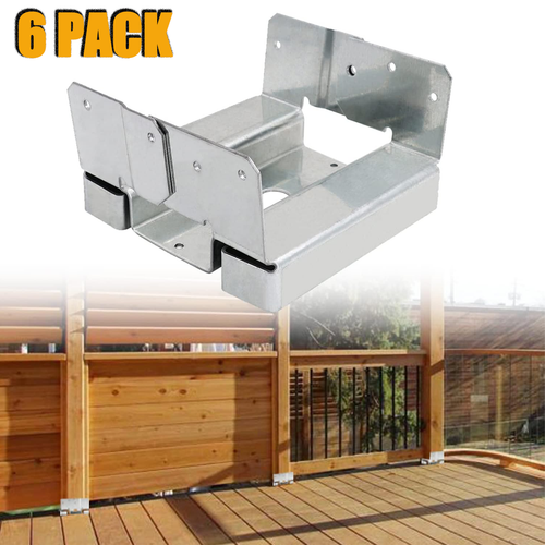 6Pcs 6x6 Concrete Deck Post Anchor Base Adjustable Metal Post Bracket ...