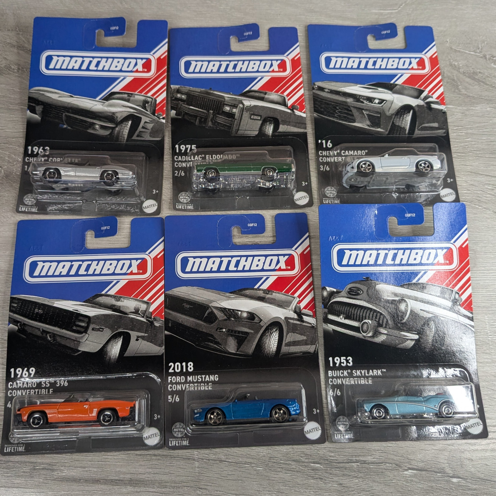 Matchbox 2024 American Convertibles Complete Set of 6 (Walmart ...
