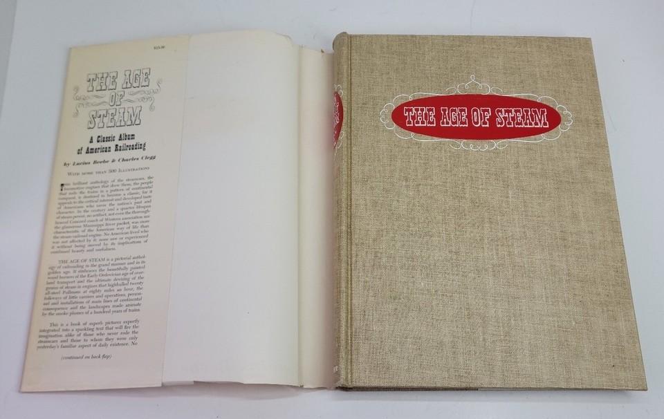 The Age of Steam by Lucius Beebe Charles Clegg HCDJ Book VTG Railroad ...