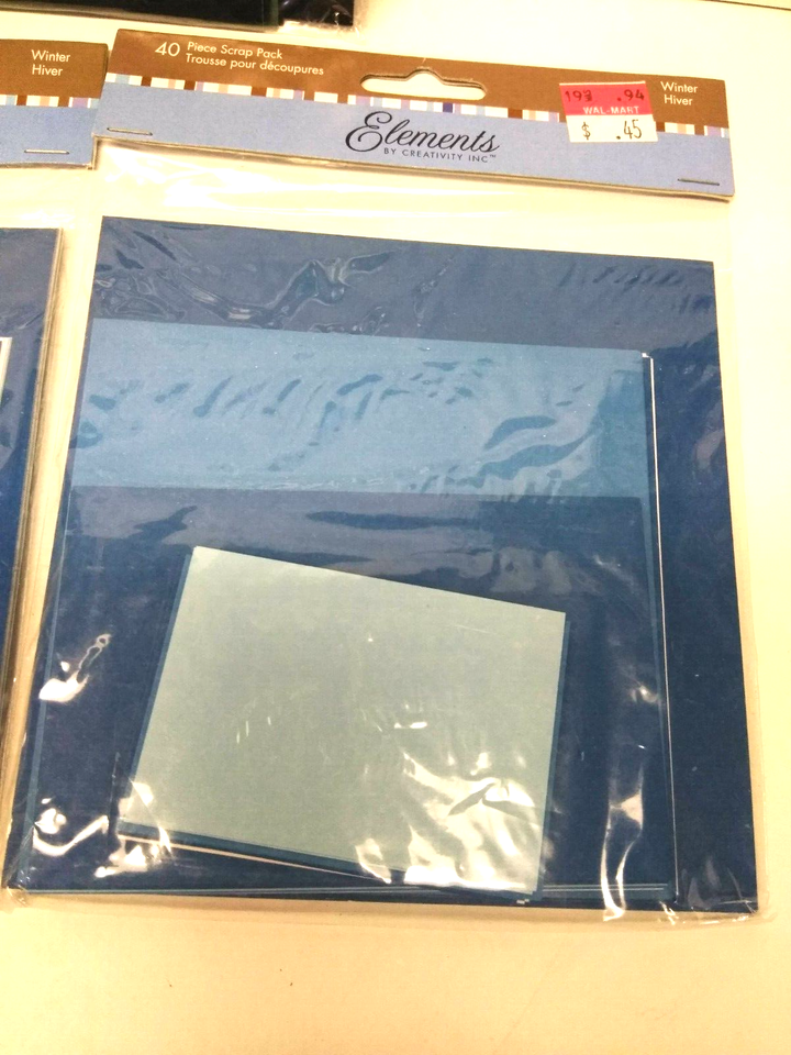 NEW Paper Scrap Pack Elements Creativity Inc Papers 3 Packs - 40 Pcs ...