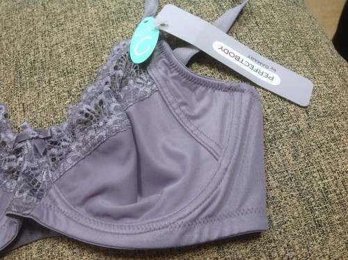 🌸 UK 34C DAMART PERFECT BODY LACE TRIMMED BRA-Light Brown 🦋NEW🏷 | eBay