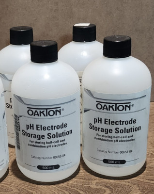 (4 PACK) OAKTON 00653-04 ph Electrode Storage Solution 500mL Exp date: Apr.2022 | eBay