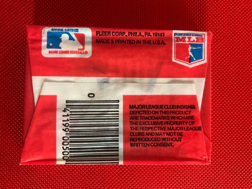 1982 FLEER BASEBALL FACTORY SEALED WAX PACK - VERY SHARP- POSSIBLE ...