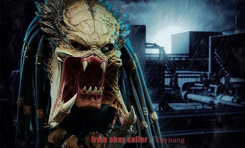 Sideshow 2002502 Aliens vs Predator - Requiem 1/2 Wolf Predator Bust ...