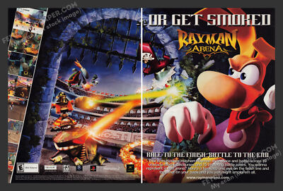 Rayman Arena 2000s Video Game Print Advertisement (2 Page) Ad 2002 | eBay