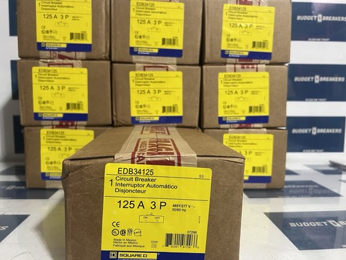 NEW Square D EDB34125 125 Amp 3 Pole Circuit, 785901072966| eBay