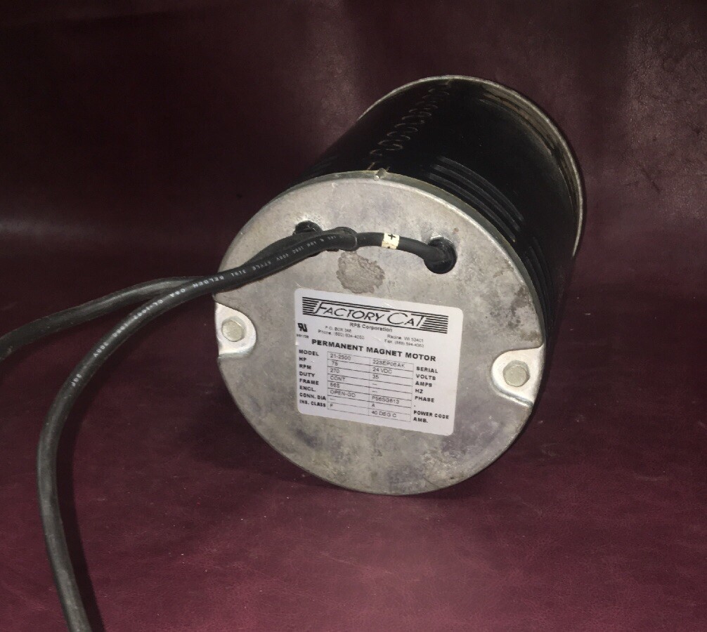 TOMCAT MINI MAG 3/4 HP 24 Volt 270 RPM MOTOR. P/N 21-2500. Our #1A | eBay