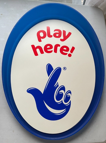 Camelot The National Lottery PLAY HERE sign Lotto Euromillions | eBay