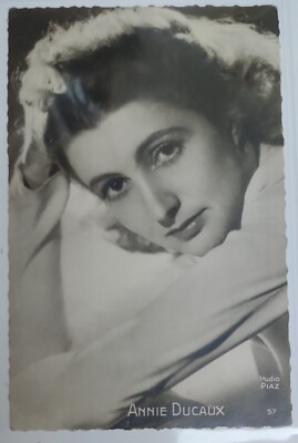 CP PHOTO Artiste Comédien: Annie DUCAUX Studio PIAZ Paris Editions O.P ...