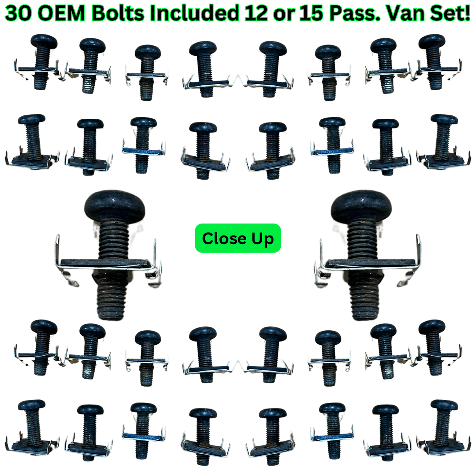 New Ford OEM Floor Rails & Hardware for Transforming your 15 Passenger ...