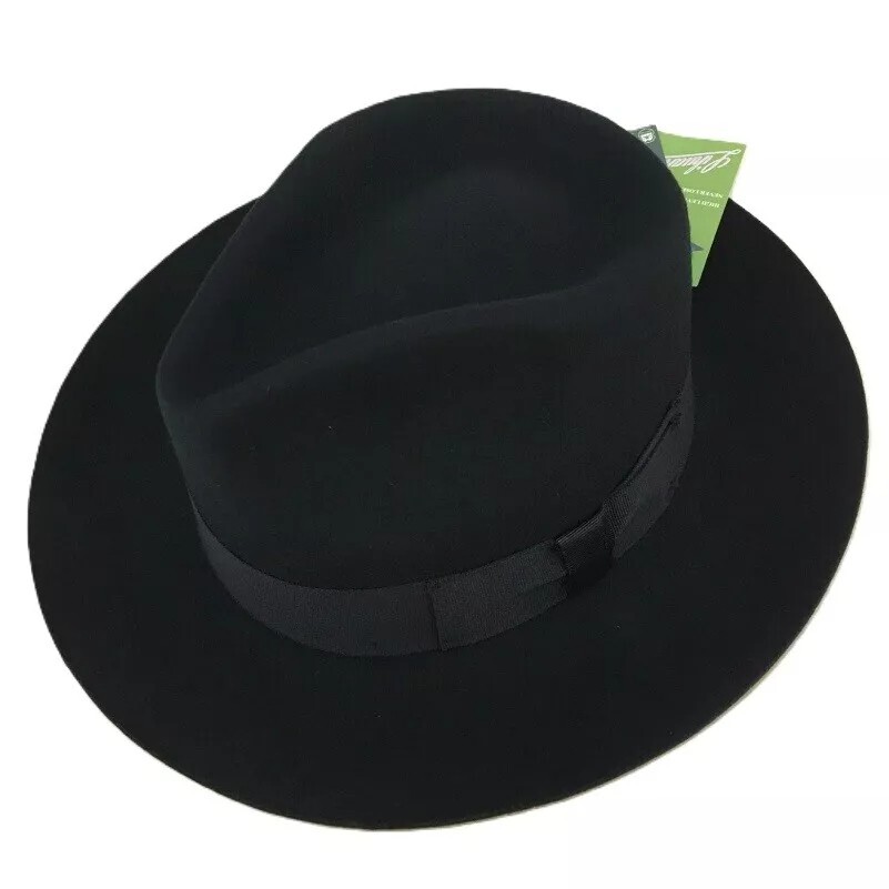 Black Israel Jewish Hat Wool Hasidic Jews Wide Brim Fedora Cap Felt Hat ...
