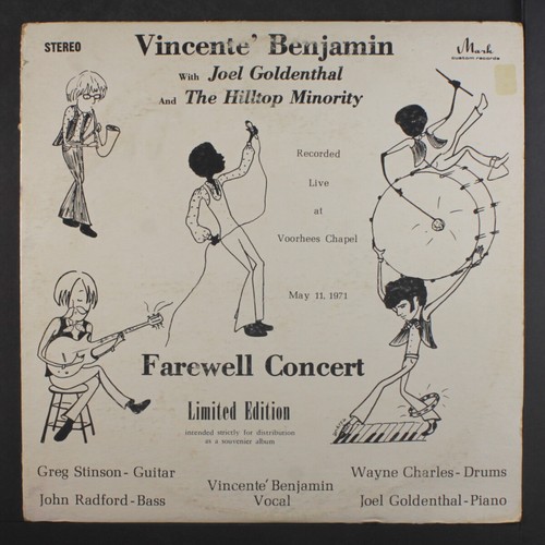 VINCENTE BENJAMIN WITH JOEL GOLDENTHAL & HILLTOP : farewell concert ...