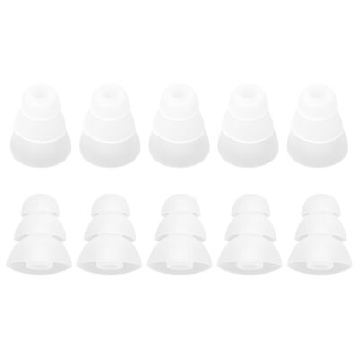 5 Pairs Triple Flange Ear Tips Large replacement earbud Headphones ...