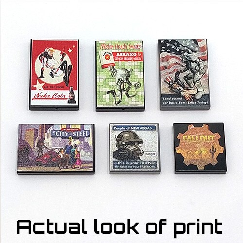 Custom UV Print on LEGO Tiles - Fallout game pack 2 | eBay