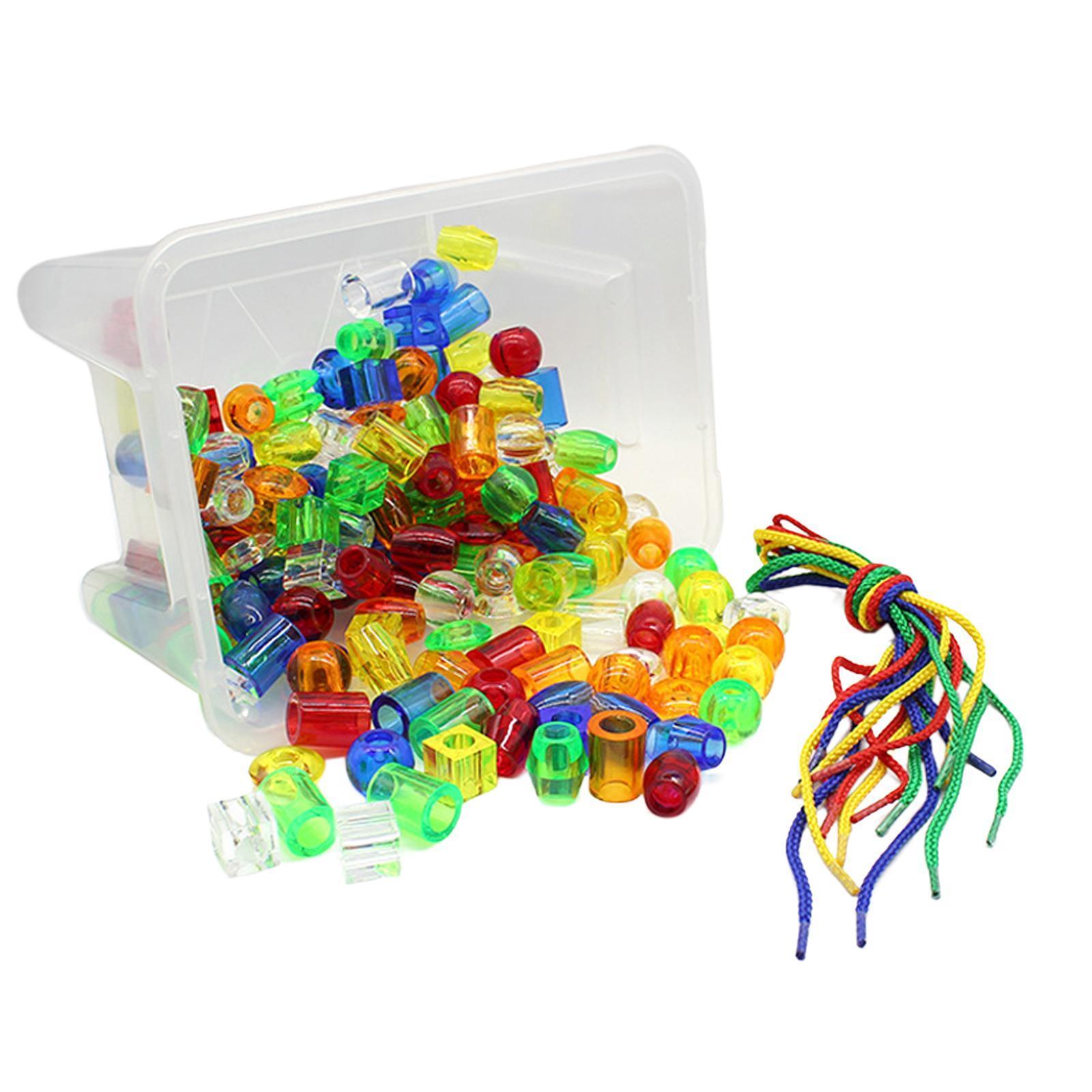 Lacing Bead Set Educational for Toddlers Montessori Nice Gift Strin Toy ...