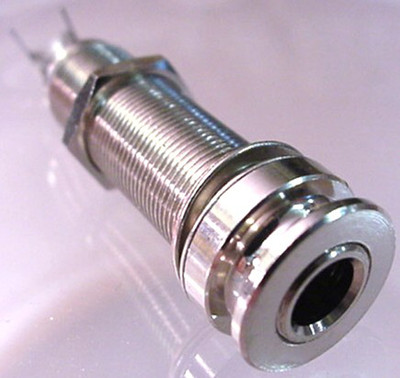 NICKEL THREADED CYLINDER JACK FOR GUITAR endpin jack | eBay