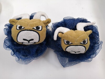 QTY of 2 Los Angeles Rams Rampage Shower Bath Sponge loofah Mascot Wear ...