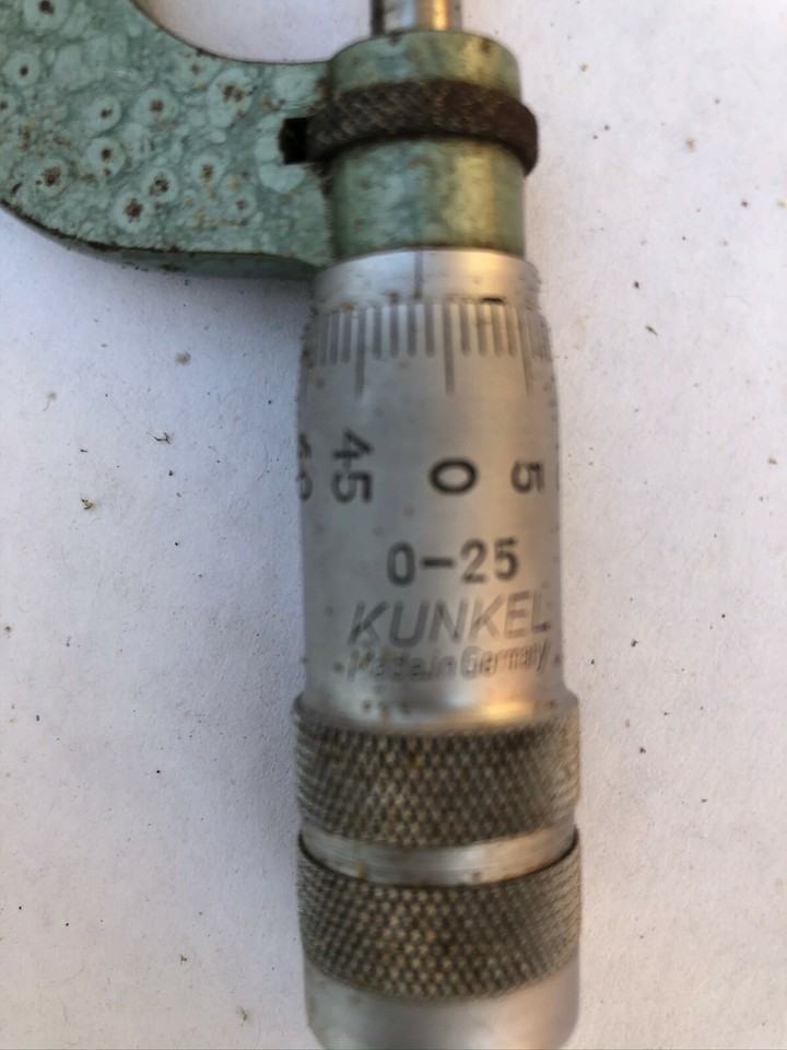 Kunkel Micrometer Made in Germany in Original Wooden Box! RARE! 0-25. 🤑 ...
