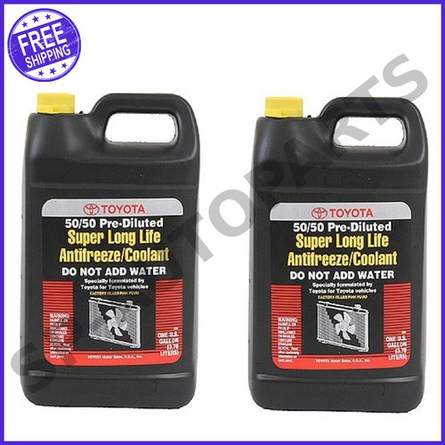 2 Gallons Super Long Life 50/50 Pink Antifreeze Coolant for Toyota ...