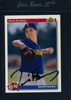 1992 Upper Deck #4 Dave Fleming Mariners Signed Auto *25471 | eBay