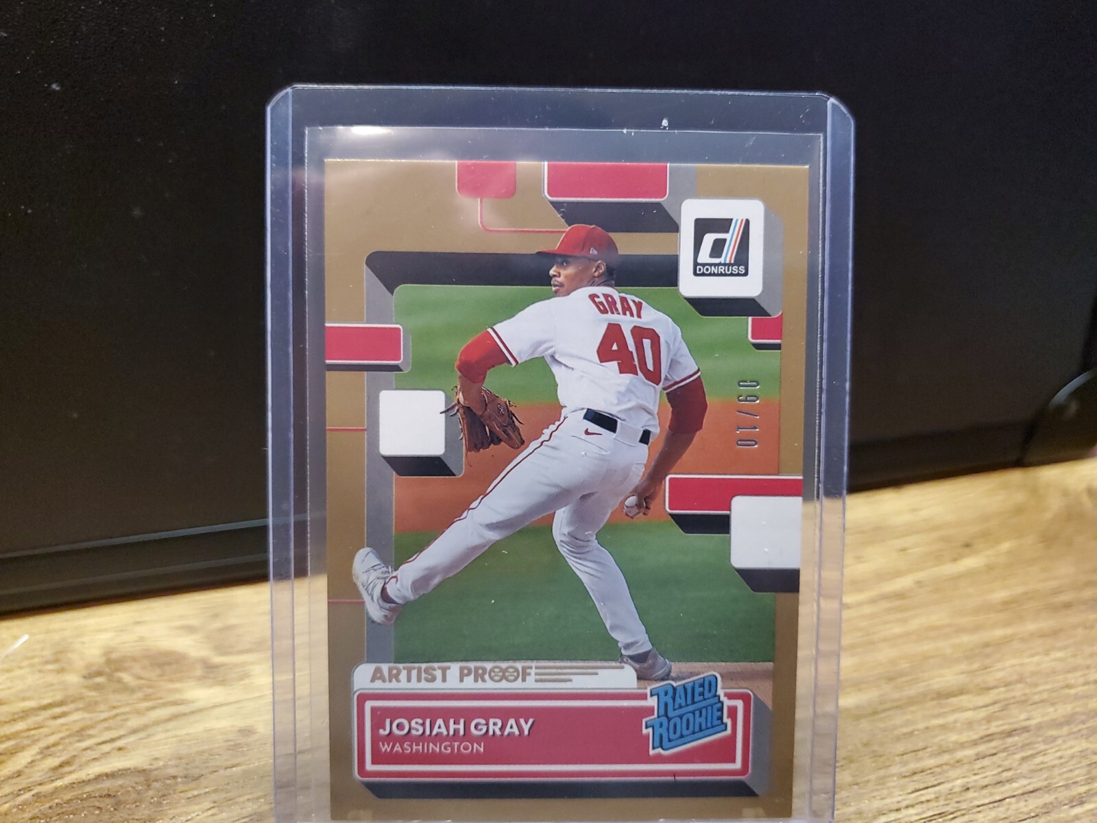 Josiah Gray Rated Rookie Artist Proof Card Out Of 10 | eBay