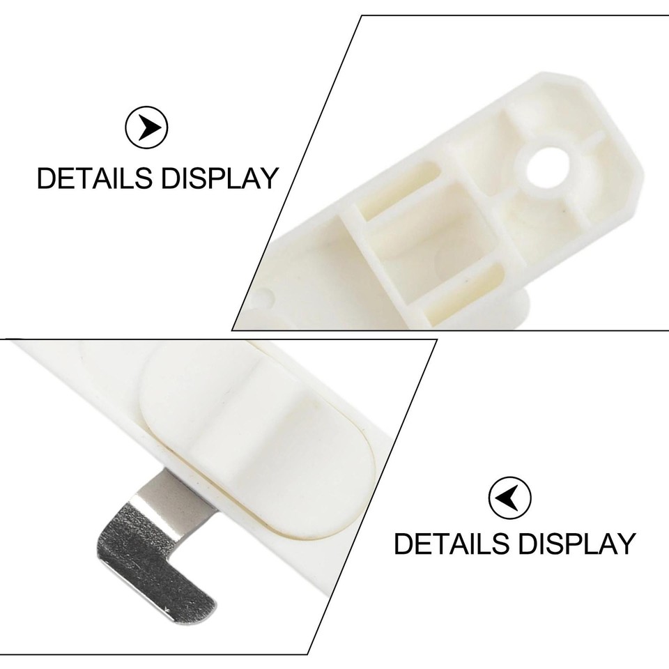 Screen Door Window Lock Hook Latch in Black White for Sliding Folding ...