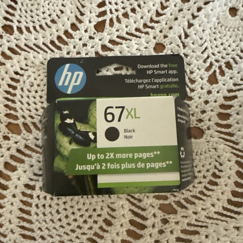 HP 67XL High Yield Black Original Ink Cartridge Brand New Sealed | eBay