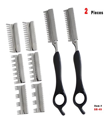 2 Pcs Hair Shaper with 4 interchangeable guides blades ( Stainless ...