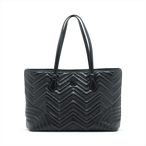 Gucci GG Marmont quilting Leather Tote bag Black 739684 | eBay