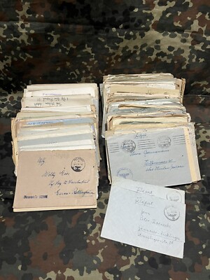 WW2 German Original Wehrmacht Feldpost Field Mail Letters/ Envelopes ...